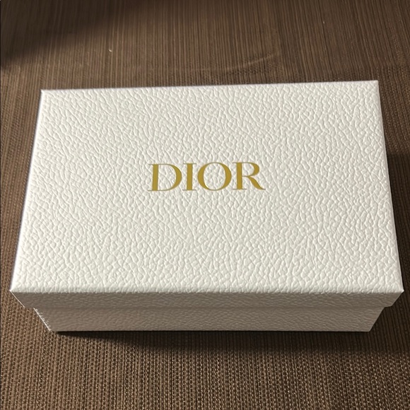 Dior | Other | Dior Textured White Box With Gold Logo | Poshmark